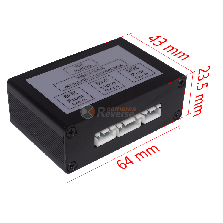 Car Reverse Camera Two Channel Switch Video Control Box Video Converter